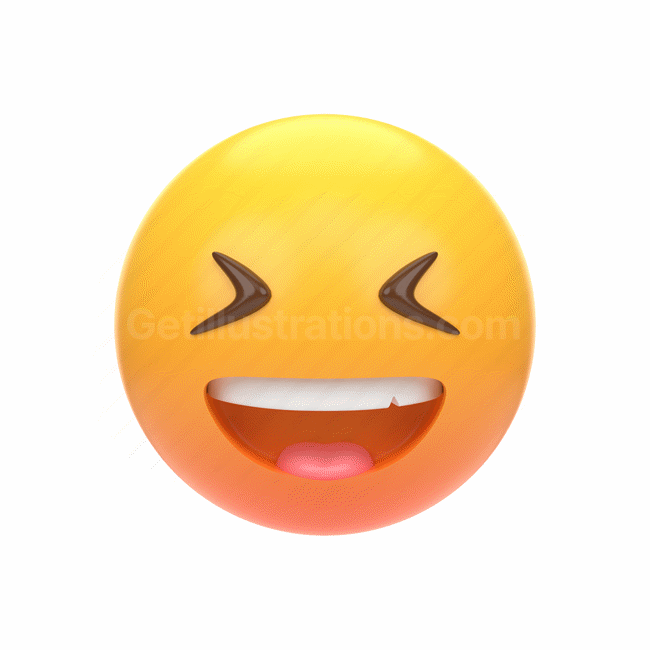 Download emoticon, emoji, sticker, face, happy, laugh, hysterical ...
