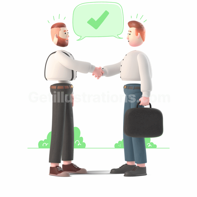 Download agreement, contract, agree, 3d, people, men, man, approve ...