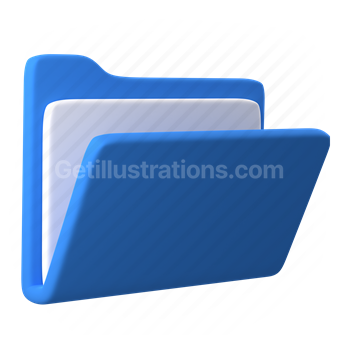 Download folders, folder, storage, sort, sorting, files, file- 3D App icons