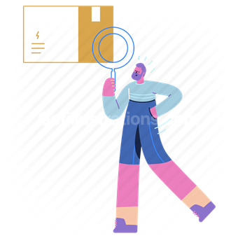 Download logistic, logistics, find, scan, box, package, man, people ...