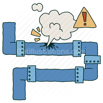 Download pipe, plumbing, leak, leakage, warning, danger, sign, alert ...