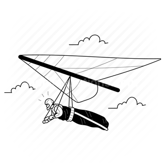Download hang gliding, hang glider, sport, activity, outdoors, wind ...