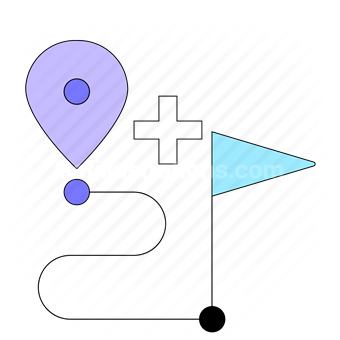 Download destination, flag, pin, route, marker, map, gps, new, plus ...