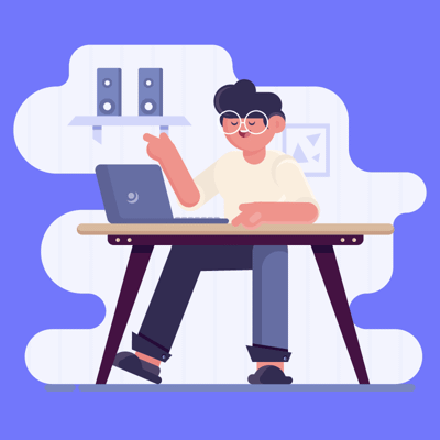 Zima Blue Character Illustrations Pack - Empty State