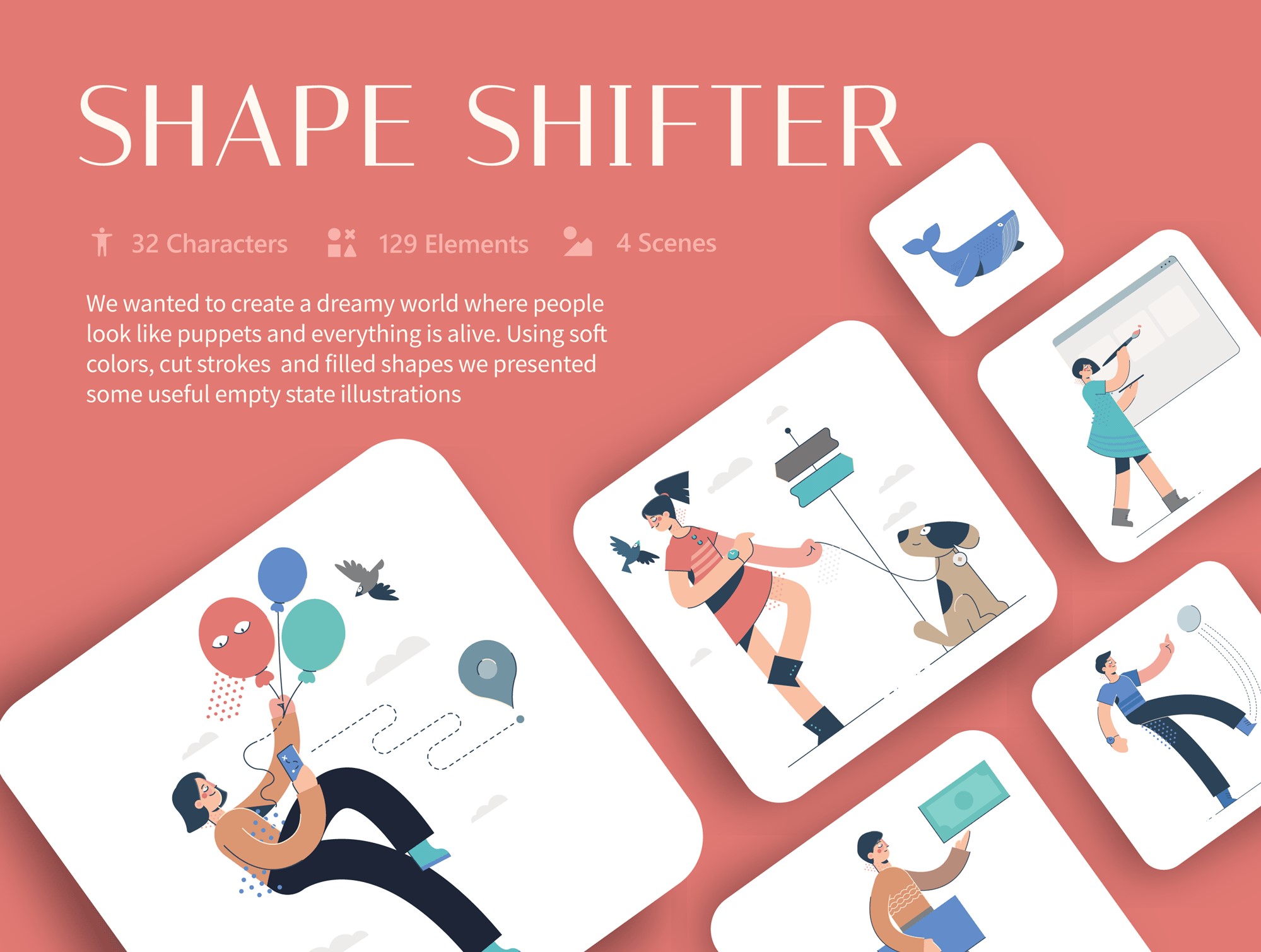 Shape Shifter illustrations builder