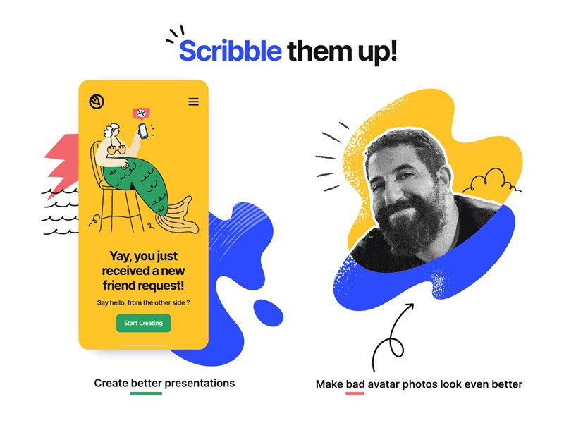 Elemental Scribble Builder vector pack